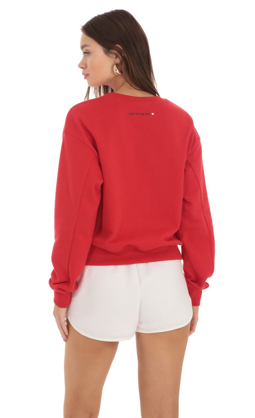 Los Angeles Jumper in Red | LUCY IN THE SKY
