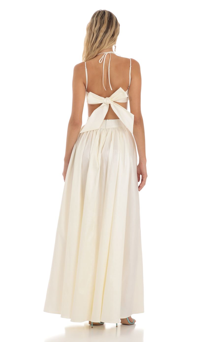 Yari Maxi Two Piece Set in Cream | LUCY IN THE SKY Yari Maxi Two Piece Set in Cream | LUCY IN THE SKY